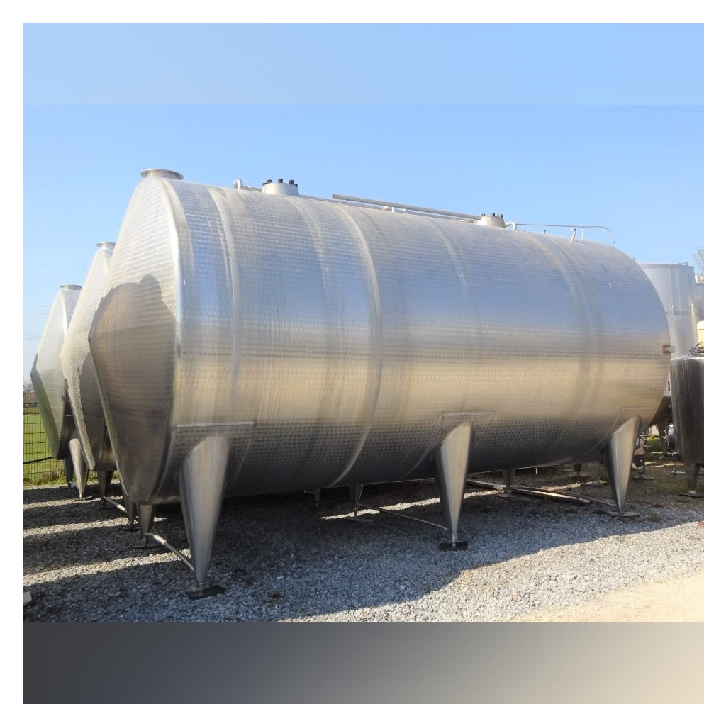 40000 liter horizontal mixing tank made of stainless steel 304 with 2 ...