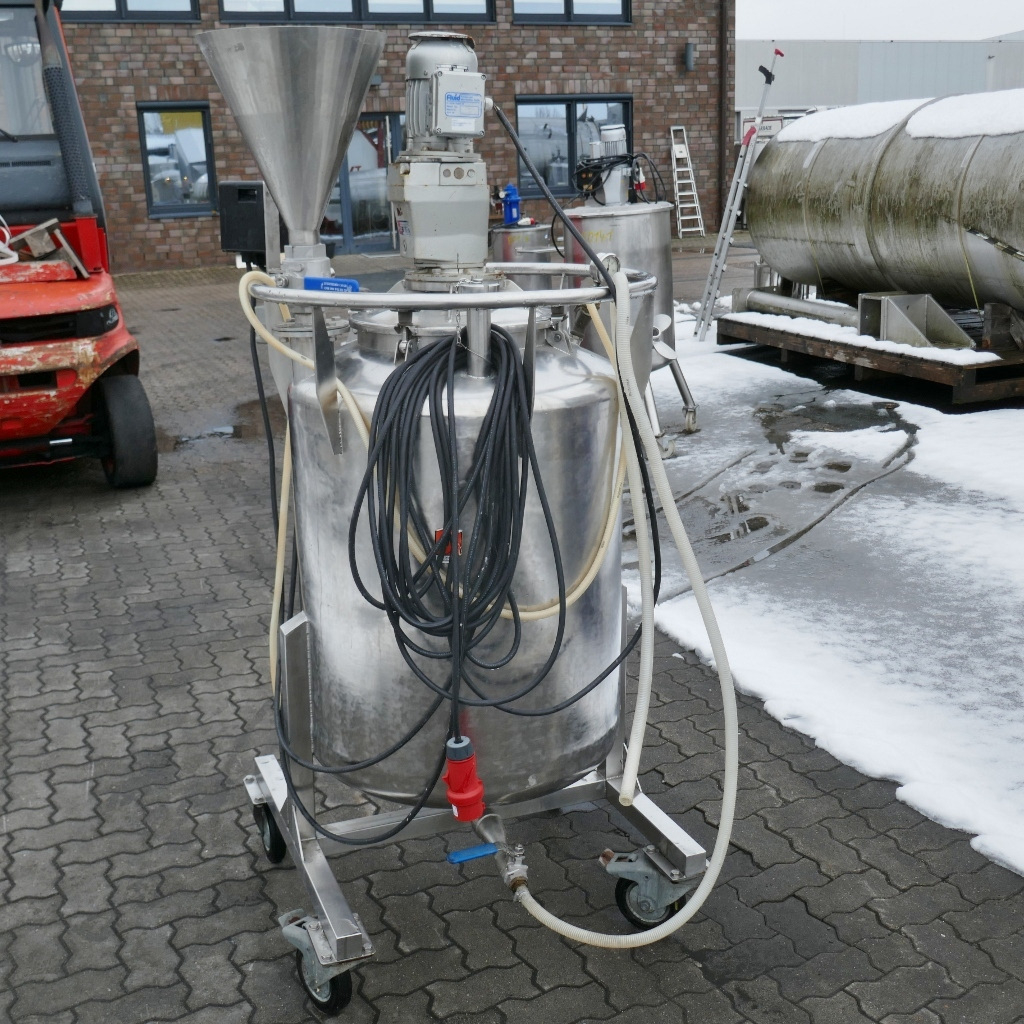 270 liter mobile agitator tank made of stainless steel 304 with ...