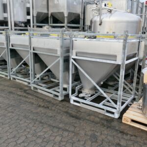 760 liter IBC cone container for bulk products, Aisi 304