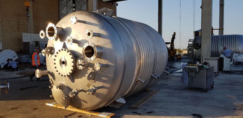 Retrofitting of half-pipe coils for 6 used mixing tanks