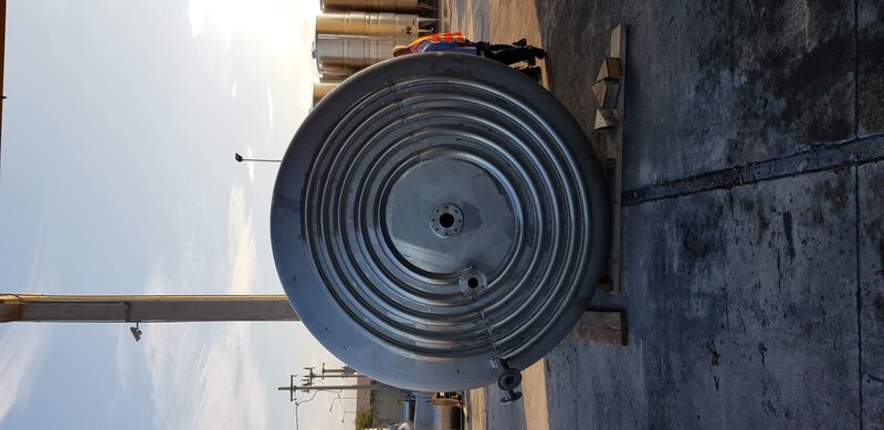 Retrofitting of half-pipe coils for 6 used mixing tanks