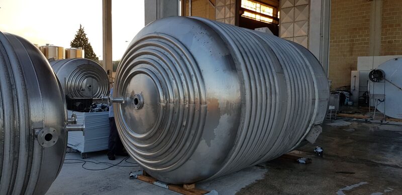Retrofitting of half-pipe coils for 6 used mixing tanks